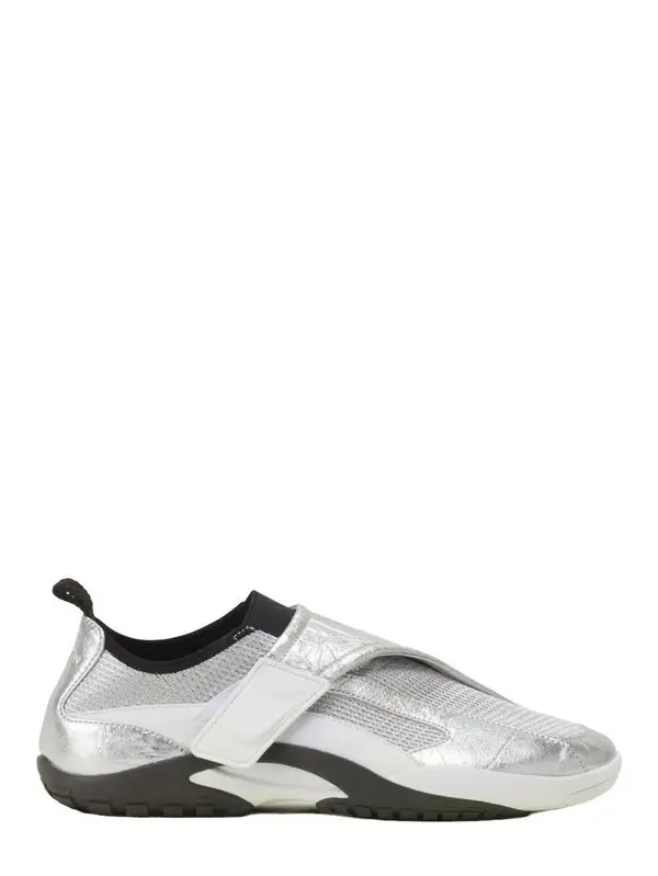 LANVIN Metallic-strap Sneakers - Silver