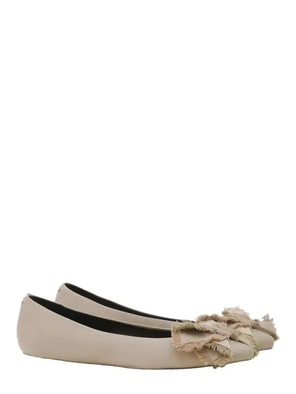 LANVIN The Bow Ballerina Flats - Neutrals