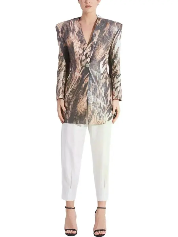 TESSITURA Oversized Blazer - Brown
