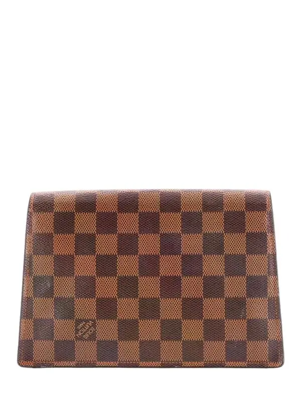 LOUIS VUITTON Croisette Chain Wallet Nm Damier Crossbody Bag - Brown
