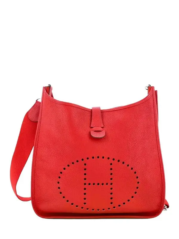 Hermès Evelyne Bag Gen Iii Clemence Gm Crossbody Bag - Red
