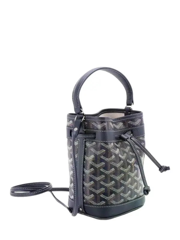 Goyard Petit Flot Coated Canvas Mini Bucket Bag - Blue