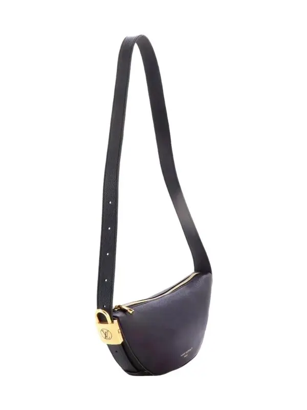 LOUIS VUITTON Low Key Bumbag Leather Shoulder Bag - Black