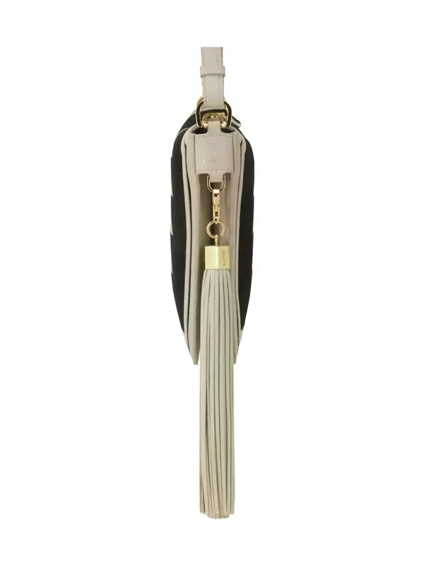 LANVIN Tassel Leather Bag Charm - Grey