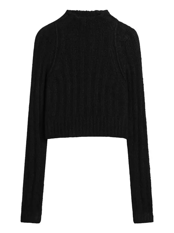Rick Owens Cropped Con Top - Black