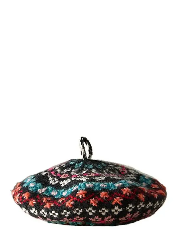 FRENCH KNOT River Beret - Black Combo