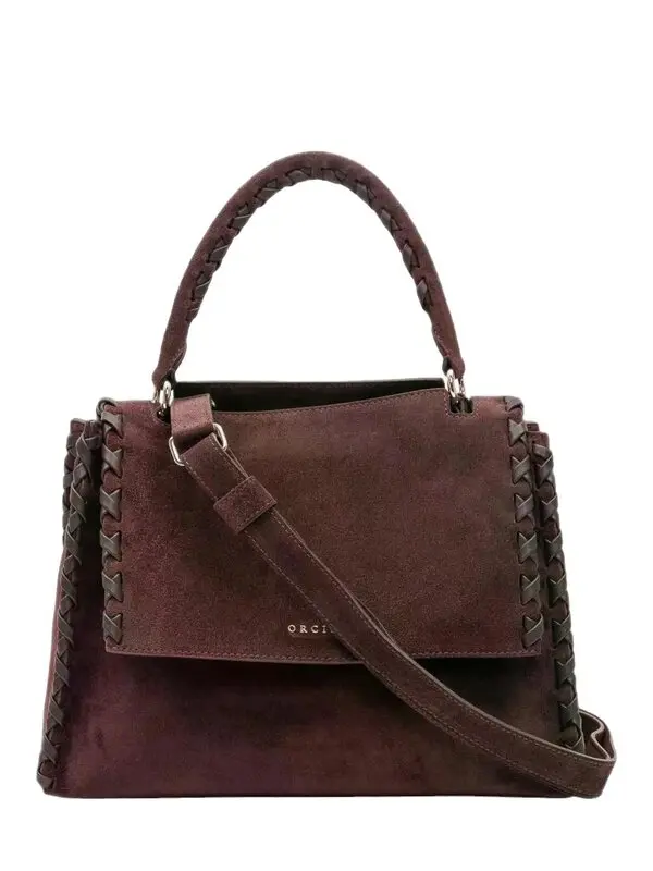 Orciani Medium Sveva Whipstitch-trim Tote Bag - Red