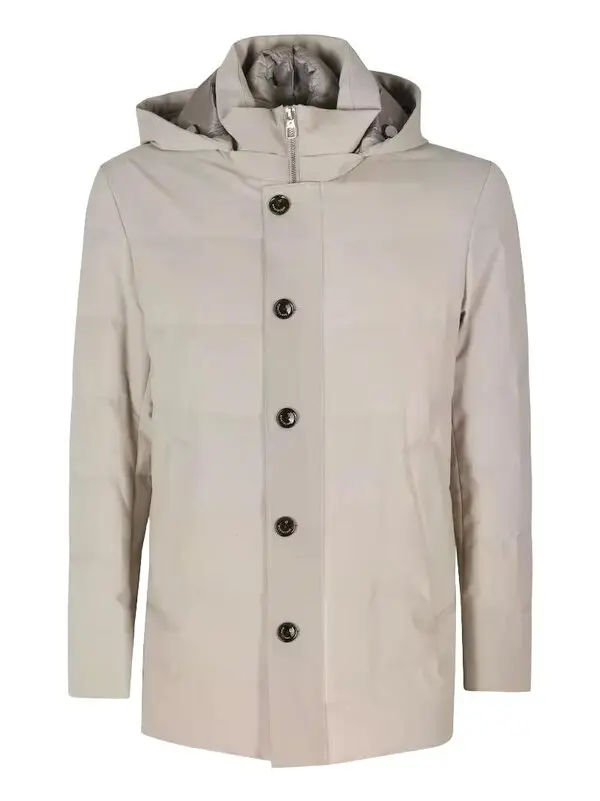 MONTECORE Hooded Padded Jacket - Neutrals