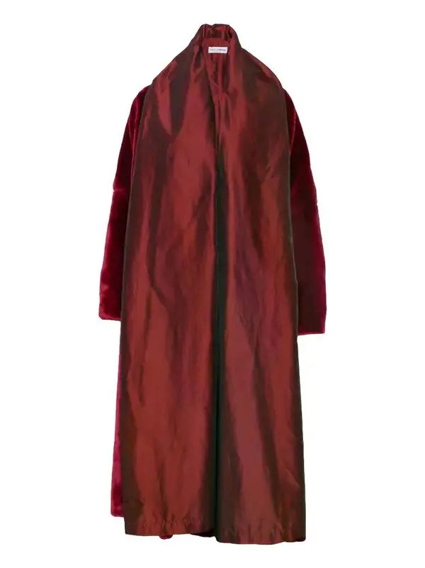 Dolce & Gabbana 1990s Faux-fur Coat - Red