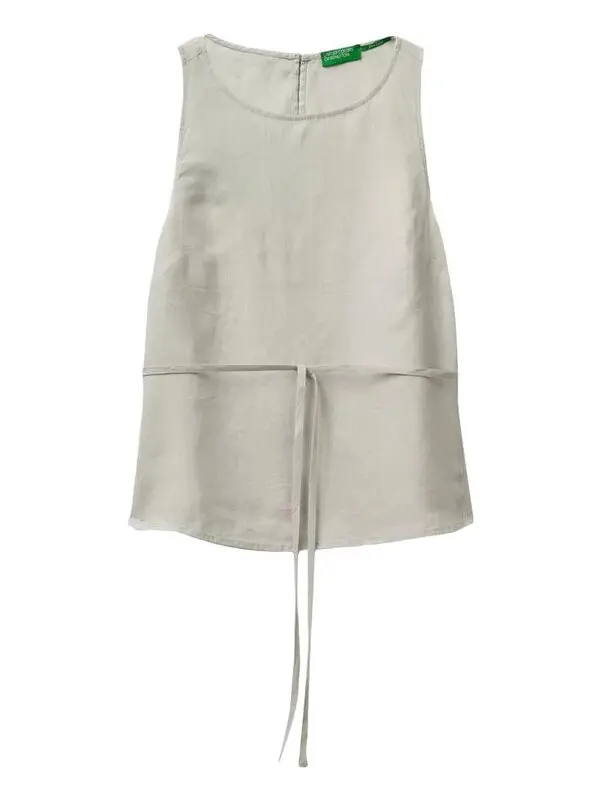 BENETTON Belted Sleeveless Top - Neutrals