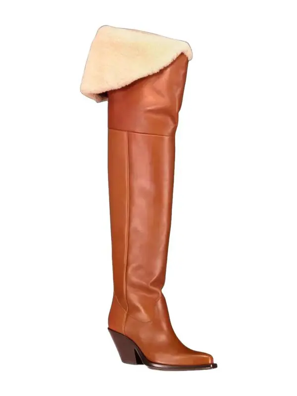Chloé Azelan Thigh-high Boots - Brown