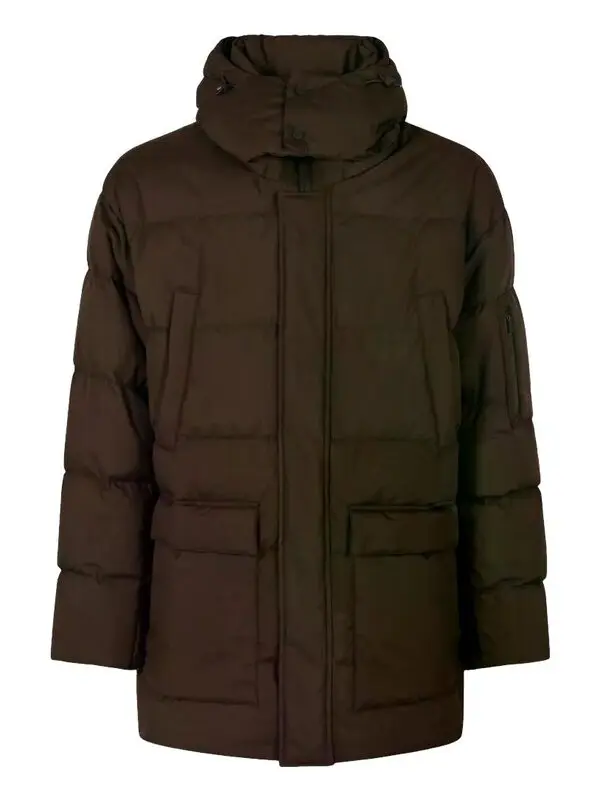 Herno Padded Hooded Parka - Brown