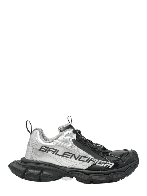 Balenciaga 3xl Metallic-effect Panelled Sneakers - Black