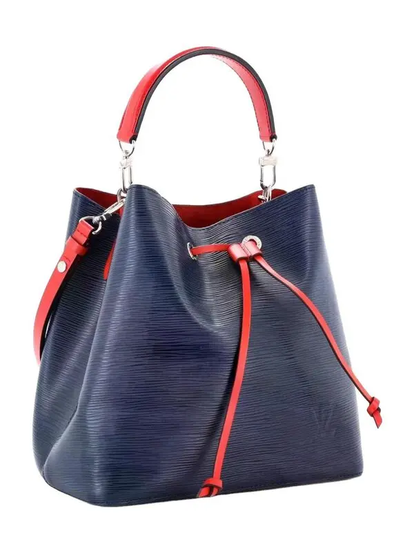 LOUIS VUITTON Neonoe Handbag Epi Leather Mm Bucket Bag - Blue
