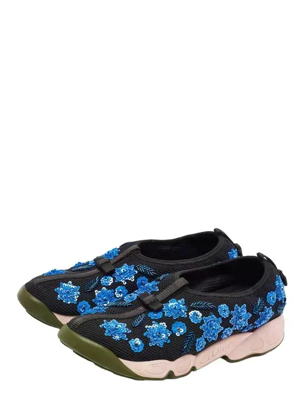 Dior Fusion Sequin-embellished Slip-on Sneakers - Black