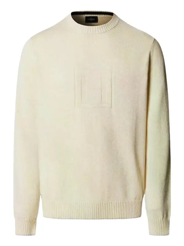 HACKETT  H Logo Crew-neck Sweater - Neutrals