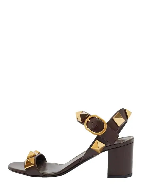 Valentino Garavani Roman Stud Ankle Strap Sandals - Brown