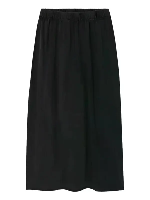 American Vintage Elasticated-waistband Midi Skirt - Black