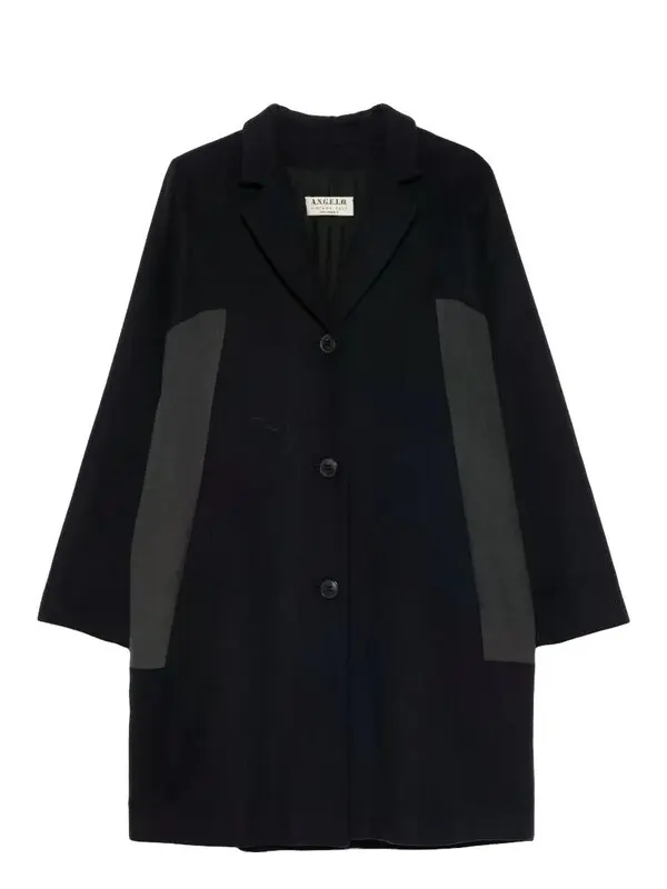 A.N.G.E.L.O. VINTAGE CULT 2000s Panelled Single-breasted Coat - Blue