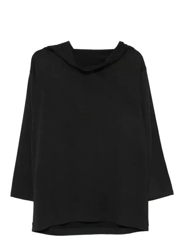 Comme Des Garçons 1990s Cowl-neck Blouse - Black