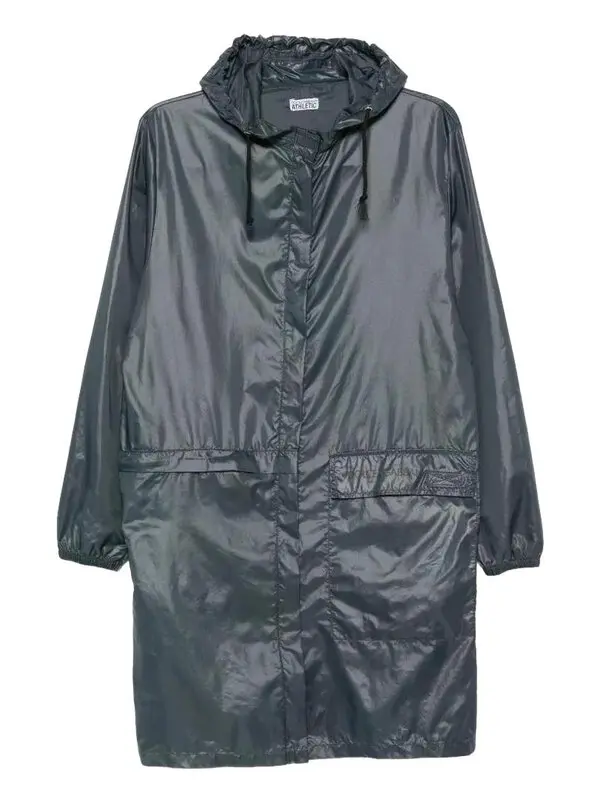 Dolce & Gabbana 2000s Hooded Logo-print Raincoat - Grey
