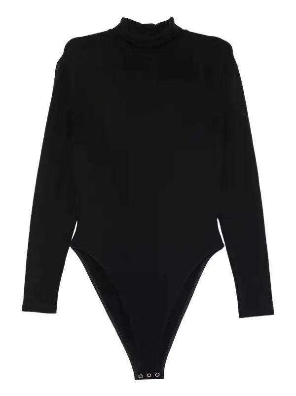Versace 2000s Roll-neck Bodysuit - Black