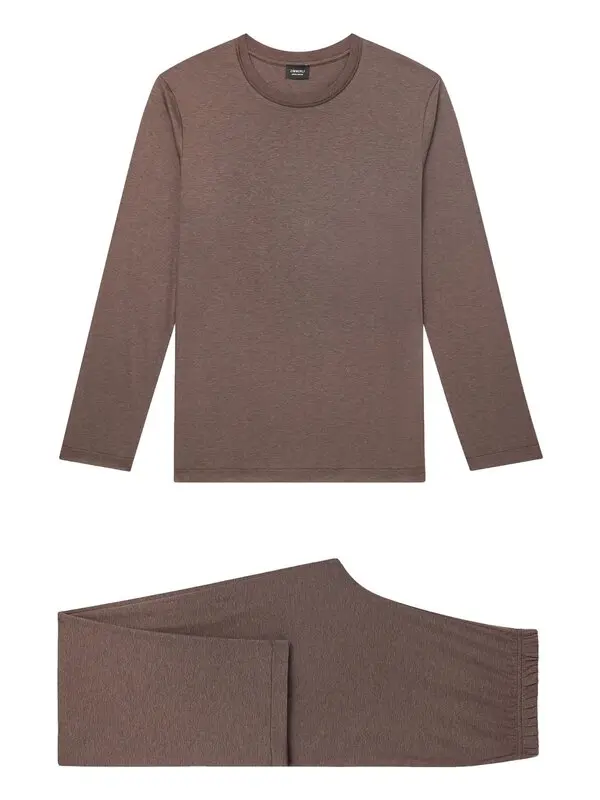 Zimmerli Sea Island Cotton-jersey Pyjama Trousers - Brown