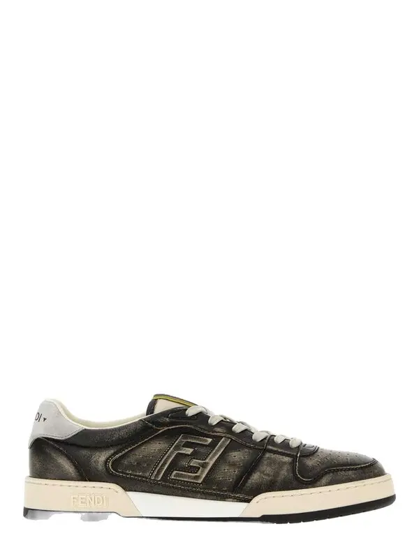 Fendi Leather Match Sneakers - Black