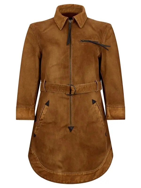 Dsquared2 Weathered Suede Carpenter2 Dress - Red