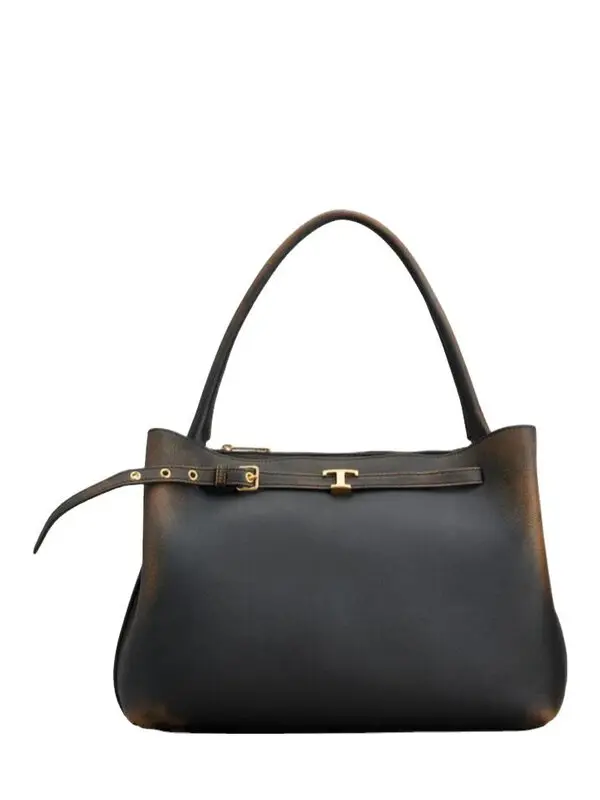 TOD'S T Signature Handbag In Leather Small - No