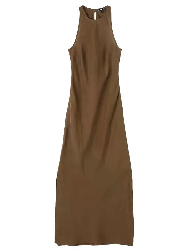 JAMES PERSE Halterneck Maxi Dress - Brown
