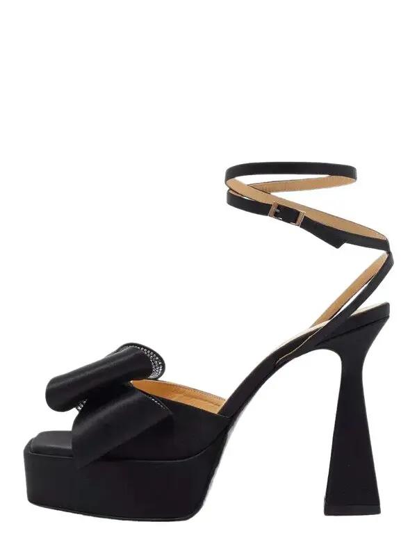 Mach & Mach Le Cadeau Platform Sandals - Black