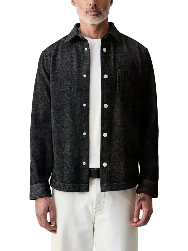 JOOP! Patterned-jacquard Denim Shirt - Blue