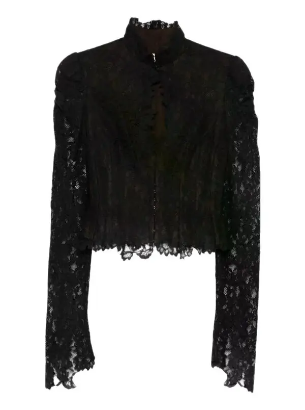DE LA VALI Vitalis Top In Lace - Black