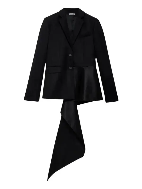 JW Anderson Asymmetric Draped Blazer - Black