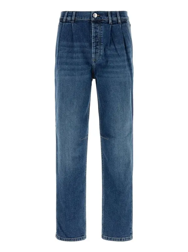 Brunello Cucinelli Iconic Fit Comfort Cotton Jeans - Blue