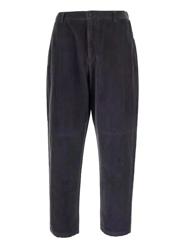 Mauro Grifoni Corduroy-textured Trousers - Grey
