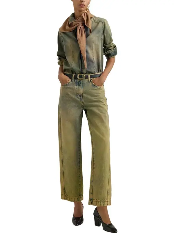Momoni Ivo Dirty-wash Jeans - Blue