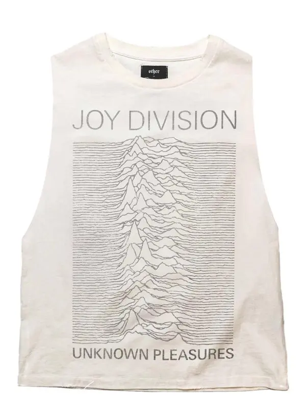 OTHER UK Joy Division Unknown Pleasures Vintage Tank - White
