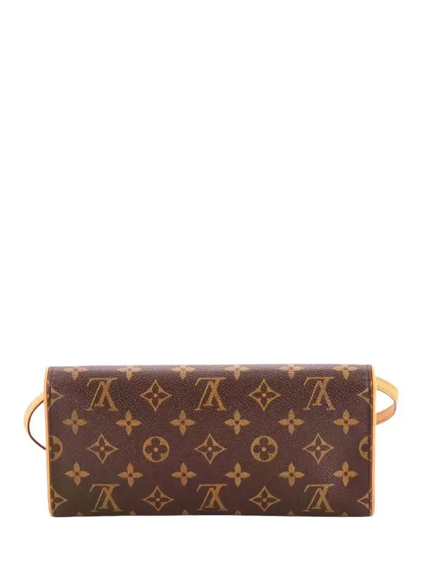 LOUIS VUITTON Twin Handbag Monogram Canvas Gm Crossbody Bag - Brown