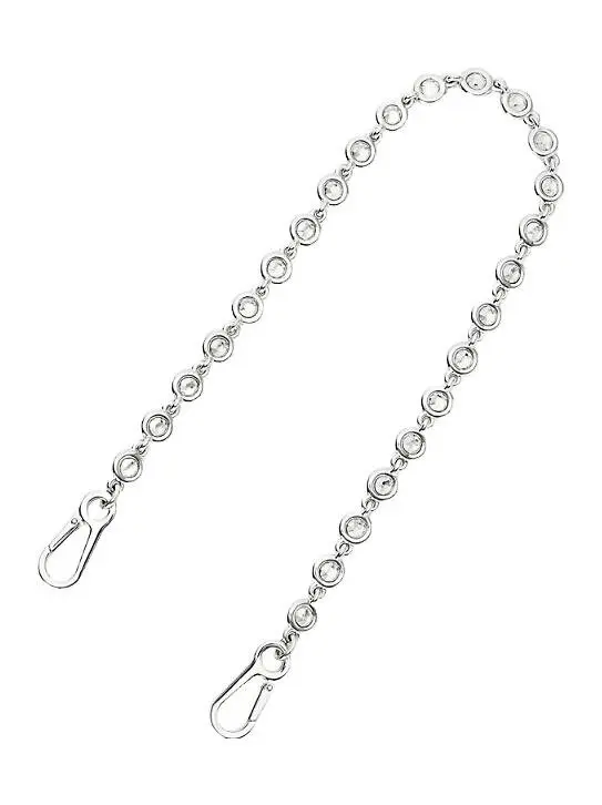 Loewe Crystal Donut Brass Chain Strap - Silver