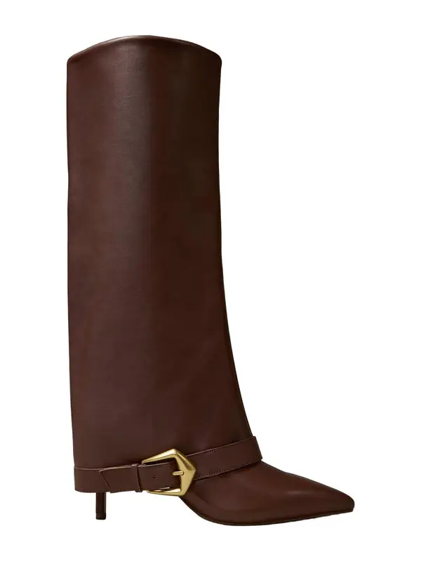 Vince Camuto Margee Cuff Knee High Boot - Java Leather