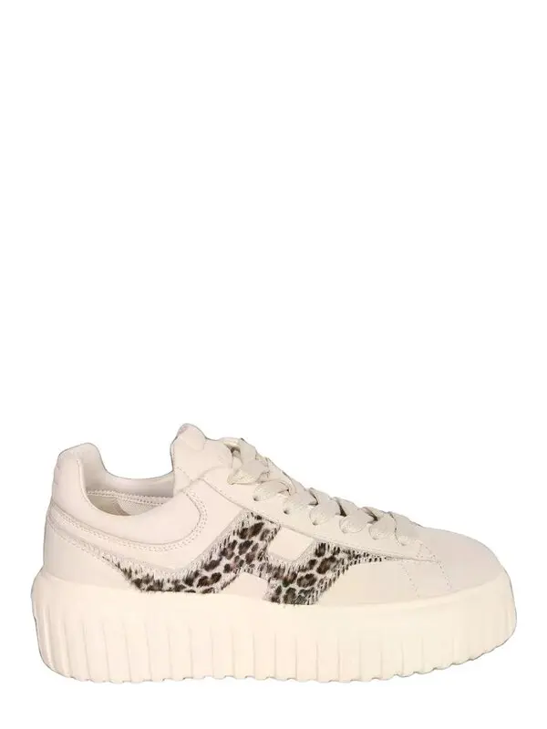 Hogan Leopard-print Platform Sneakers - Neutrals