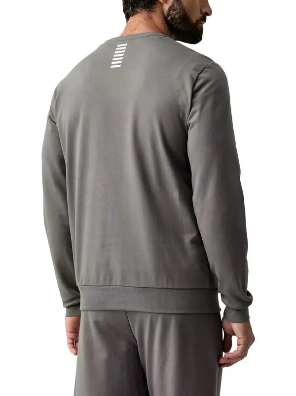 EA7 Logo-print Sweatshirt - Grey