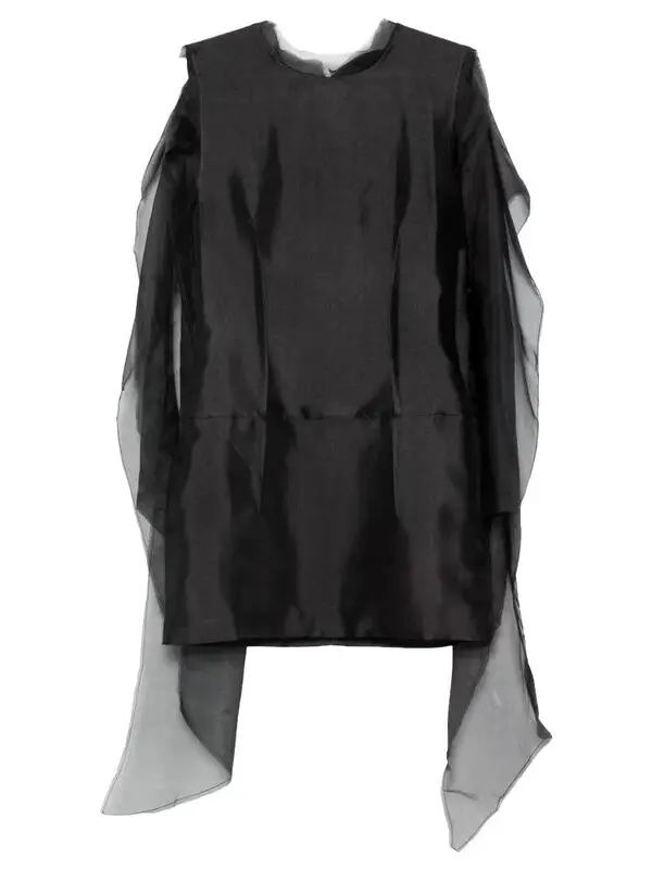 ENTIRE STUDIOS Shift Dress Satin - Black