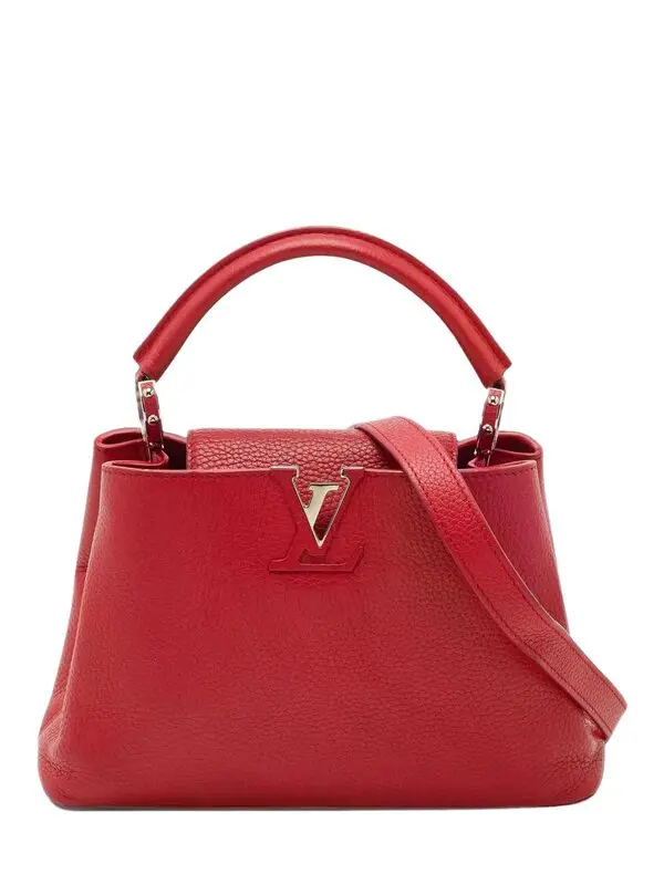 LOUIS VUITTON Capucines Bb Satchel Bag - Red