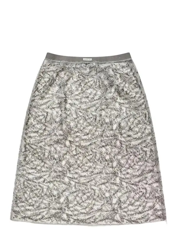 Munthe Vatosha Sequin-embellished Skirt - Silver