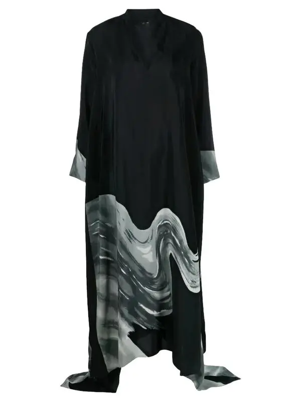 TESSITURA Dune Oversized Maxi Dress - Black