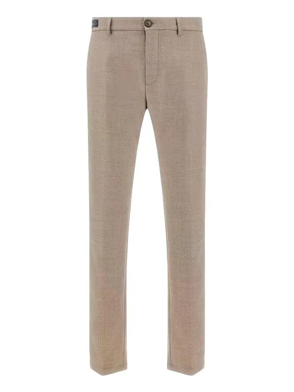 Paul & Shark Bellagio Wool Trousers - Neutrals
