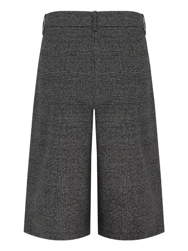 Essentiel Antwerp Prince Of Wales Check Shorts - Grey